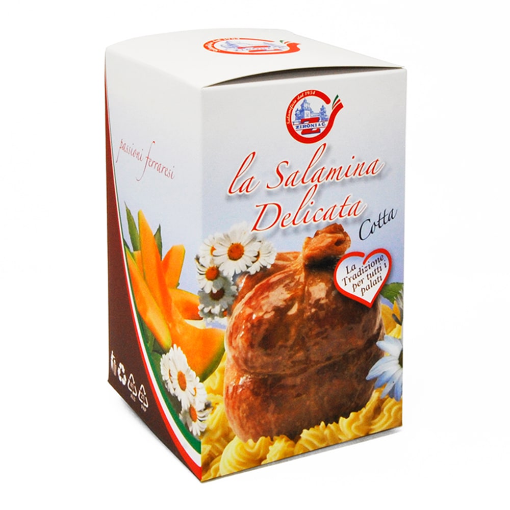 Salamina Delicata Cotta - Salumificio Zironi & c. salami, salsiccia e ...